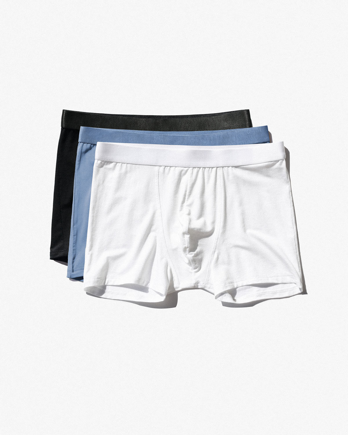 6 X Mens Boxer Brief In Steel Blue White Black Shop — Cdlp