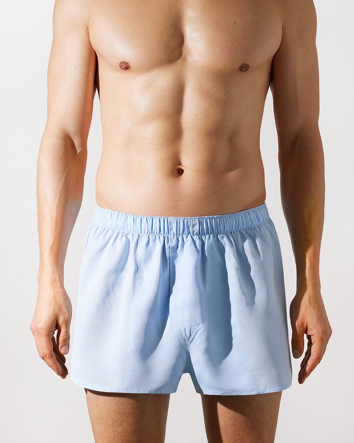 Men's Woven Boxer Shorts Slim in Sky Blue | Shop now — CDLP